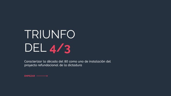 cuarto tercio | Genially