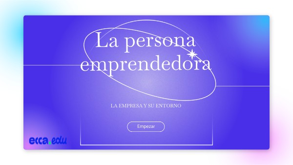 E1- LA EMPRESA Y SU ENTORNO - ECCA-EDU | Genially