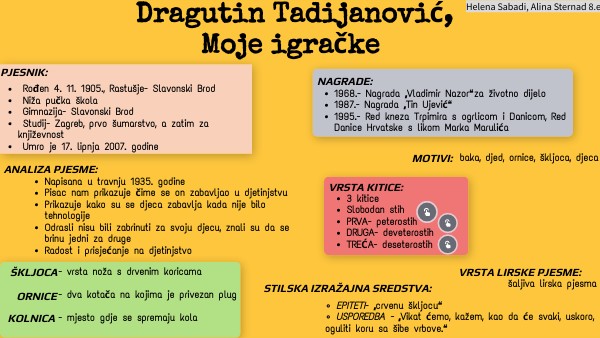 Dragutin Tadijanović, Moje igračke