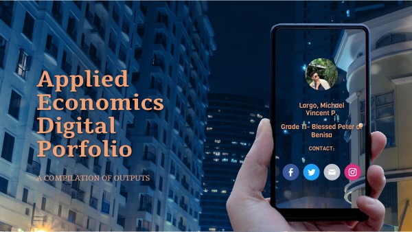 DIGITAL PORTFOLIO FOR APPLIED ECONOMICS | Genially