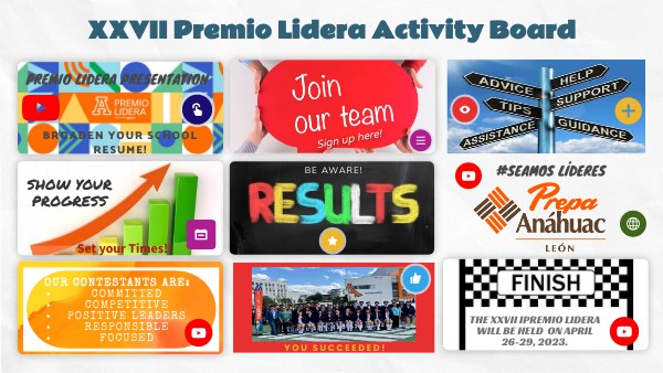 XXVII PREMIO LIDERA Activity Board | Genially
