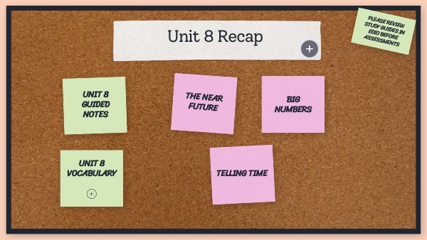 Unit 8 Recap | Genially