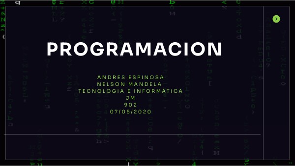 LA PROGRAMACION | Genially