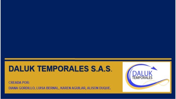 VIDEOPRESENTACIÓN CORPORATIVA DALUK TEMPORALES | Genially