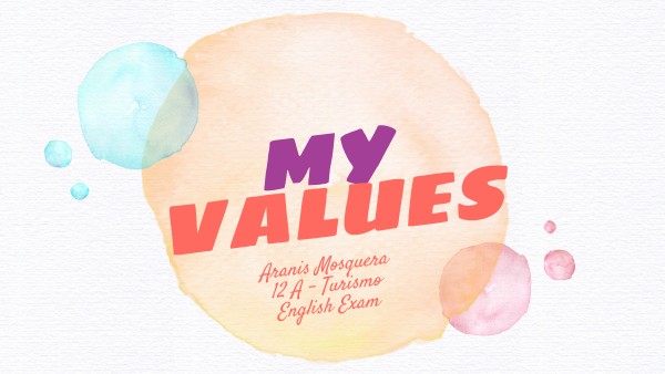 MY VALUES - FINAL PROJECT | Genially