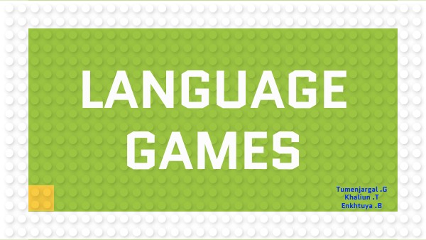 language games | Genially