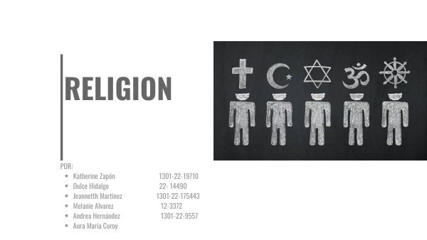 Religión TAREA SEMANA 14 | Genially