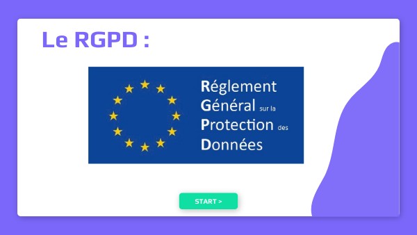 Le RGPD | Genially