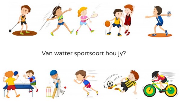 Van watter sportsoort hou jy Sportsoorte Gr2 | Genially