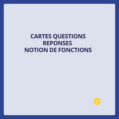 CARTES QUESTIONS REPONSES NOTION DE FONCTION | Genially