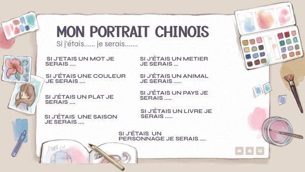 MON PORTRAIT CHINOIS | Genially