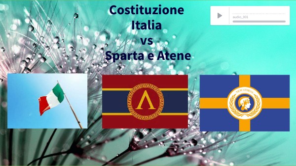 PPT costituzione italiana vs Sparta e Atene