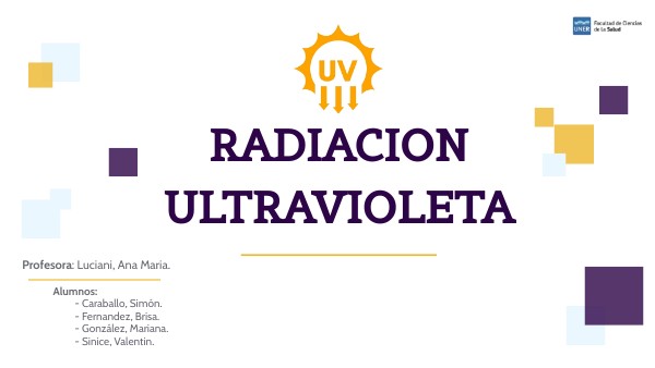 RADIACION ULTRAVIOLETA