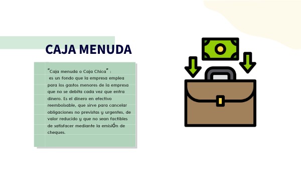 Los pasos para verificar la caja menuda