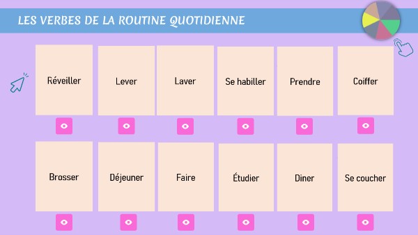 Verbes de la routine | Genially