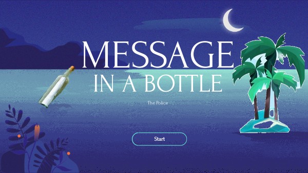 message in a bottle | Genially