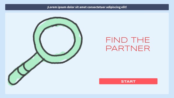 FIND THE PARTNER | Genially