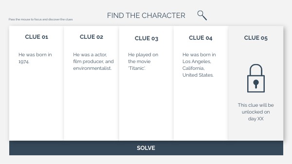 CLUE CHARACTER