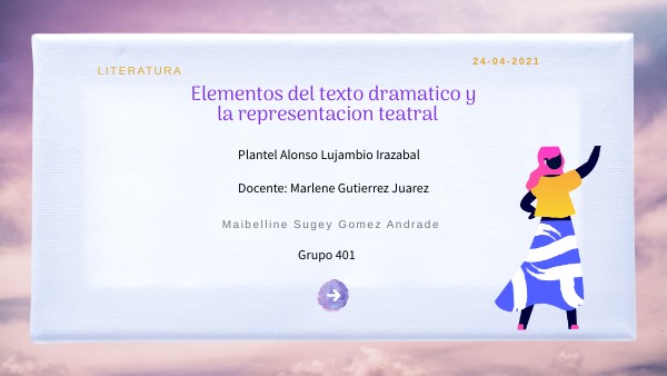 Elementos del texto dramático y la representación teatral