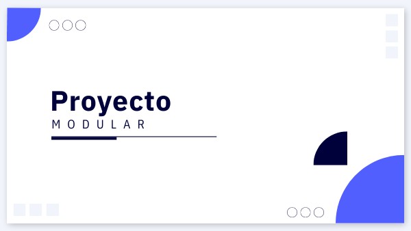 Proyecto Modular | Genially