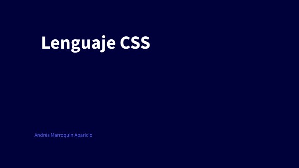 lenguaje css