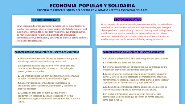 las principales características del sector comunitario y sector asoci ...