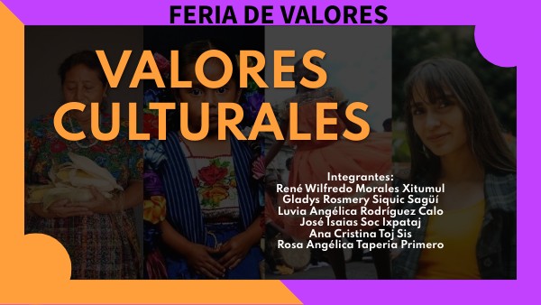 VALORES CULTURALES