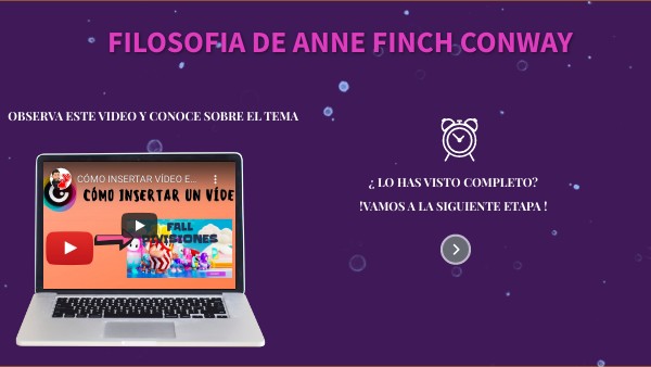 QUIZ FILOSOFIA DE ANNE FINCH CONWAY