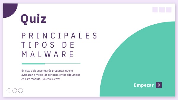 QUIZ Tipos de Malware | Genially
