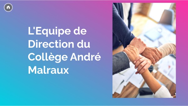 équipe de direction | Genially