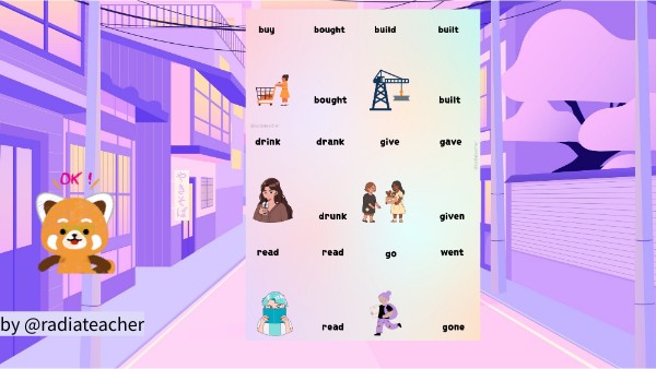 GG3_Irregular verbs puzzle | Genially