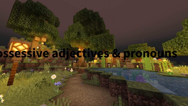 Possessive adjectives and pronouns Minecraft | Genially