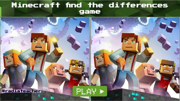 10Find the differences_Minecraft | Genially