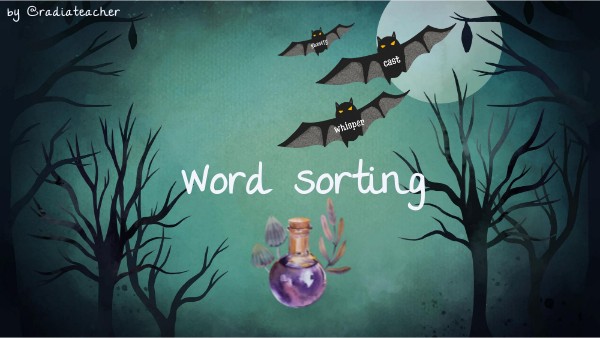 Word sorting | Genially
