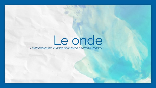 le onde