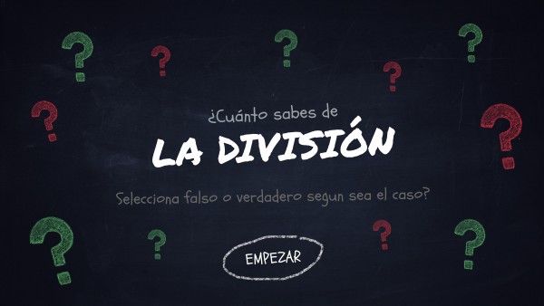 Quiz Cuánto de la División