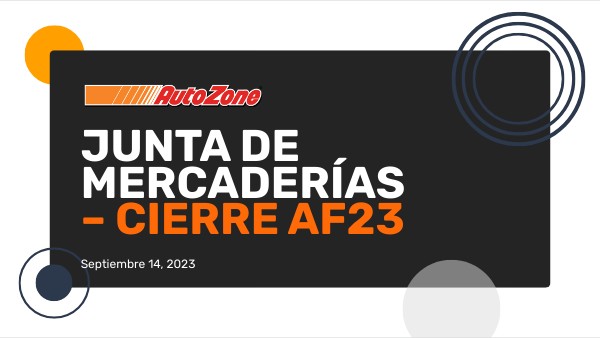 JUNTA DE CIERRE DE AF23
