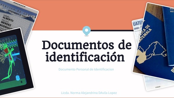 Documentos de identificacion | Genially
