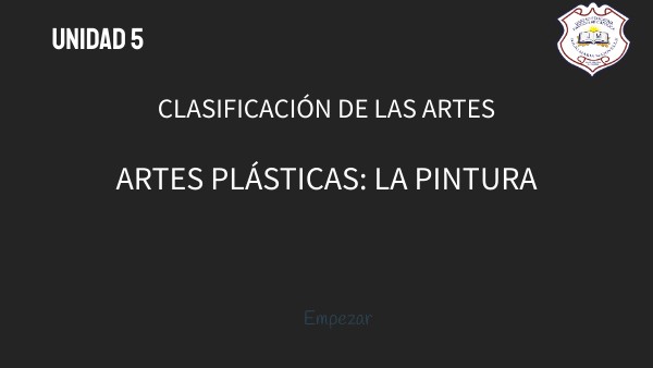1 ARTES PLÁSTICAS LA PINTURA