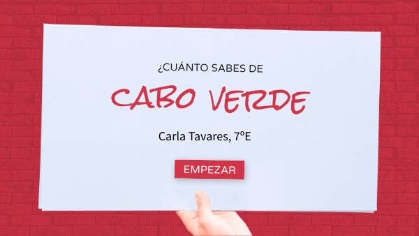 QUIZ CABO VERDE de Carla Mendes, 7E | Genially