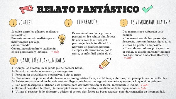 Relato fantástico | Genially