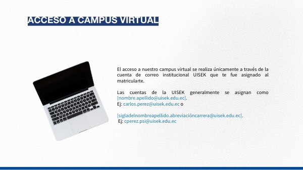 Acceso al Campus Virtual | Genially