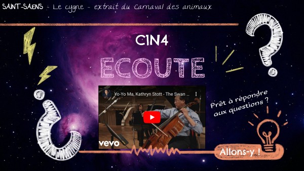 Ecoute C1N4 - Le cygne Saint-Saëns