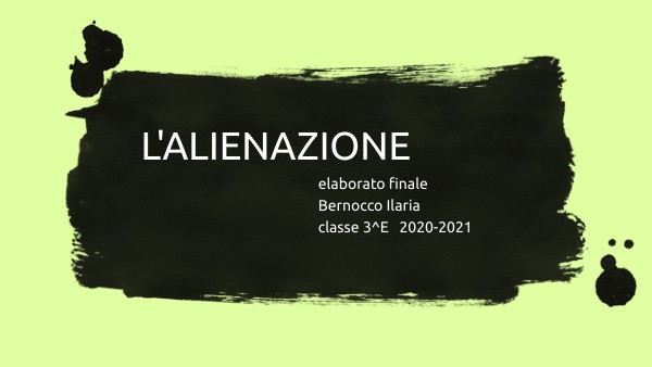 L'ALIENAZIONE
