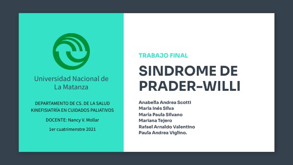 SÍNDROME DE PRADER WILLI