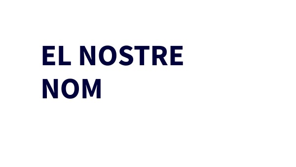 EL NOSTRE NOM | Genially