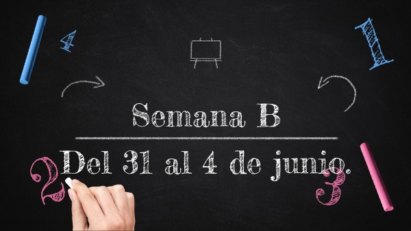 Semana B Del 31 al 4 de junio. | Genially
