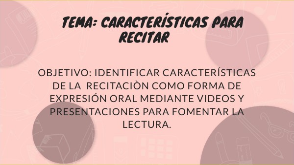 LL 2P 1QCARACTERISTICAS PARA RECITAR