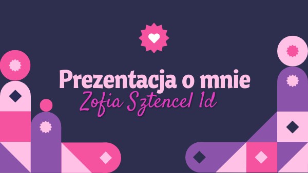 Prezentacja o mnie Zofia Sztencel 1d | Genially
