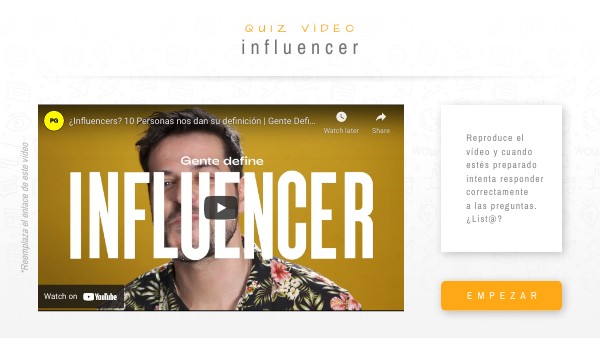 influencer | Genially
